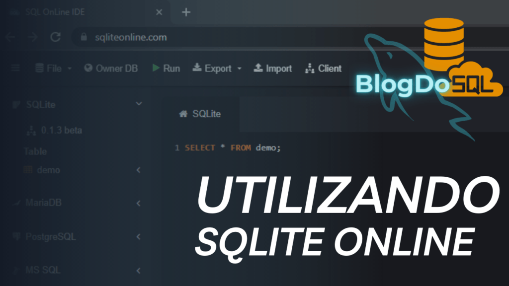 Utilizando o SQLite Online - Blog do SQL