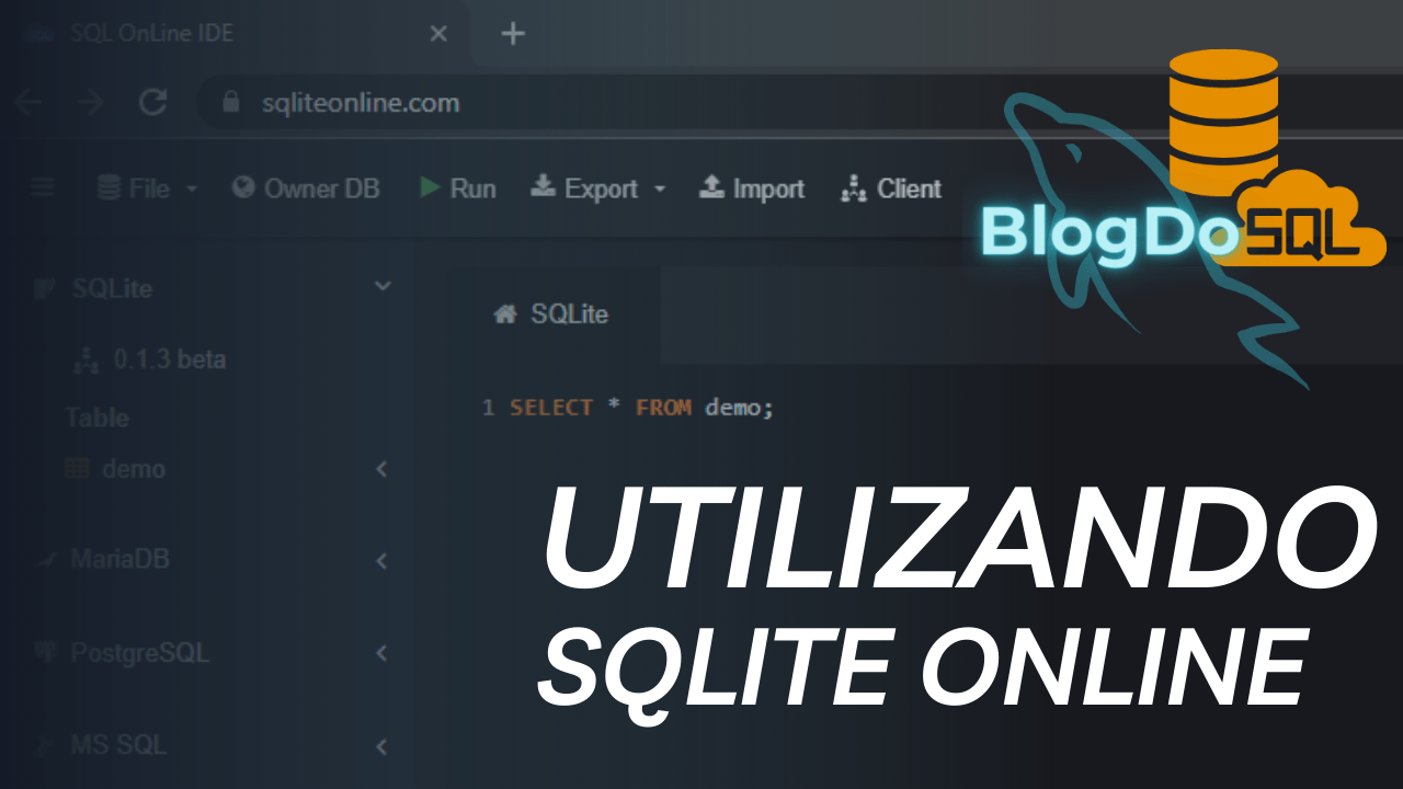 Utilizando o SQLite Online - Blog do SQL